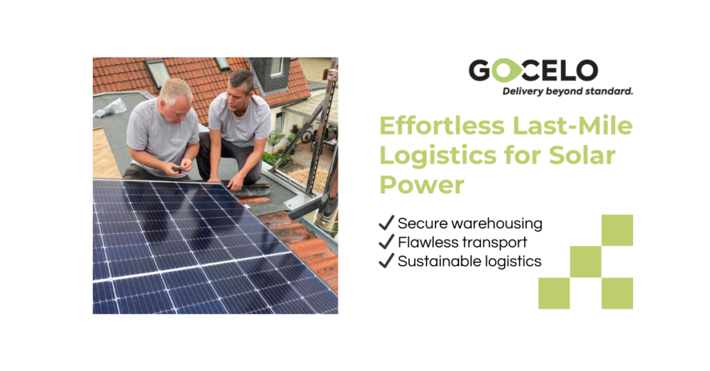 Effortless Last-Mile Logistics for Solar Power - GOCELO - Delivery ...